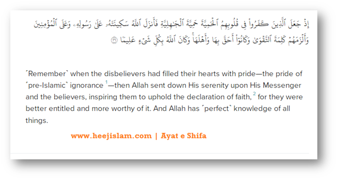 Ayat e Shifa (verse of healing) From the Holy Quran - Heej Islam